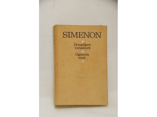 Donadijeov testament / Ogistova smrt - Simenon
