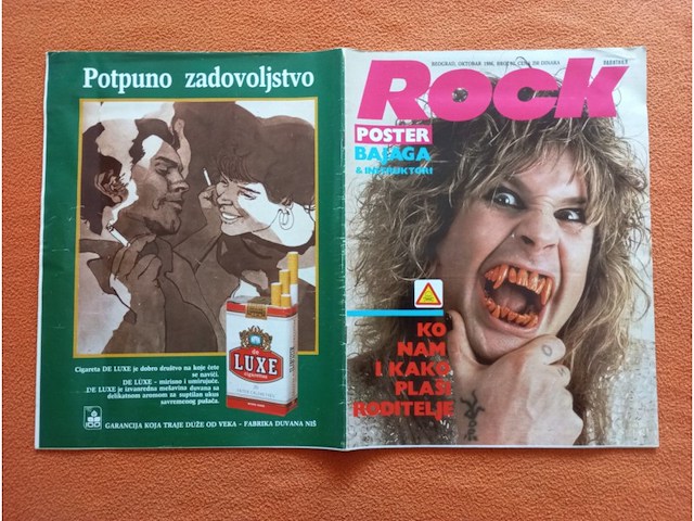 ČASOPIS ROCK! Br. 92 (oktobar 1986.) + 3 velika postera