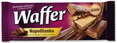NAPOLITANKE ČOKO SA PRELIVOM WAFFER 145G