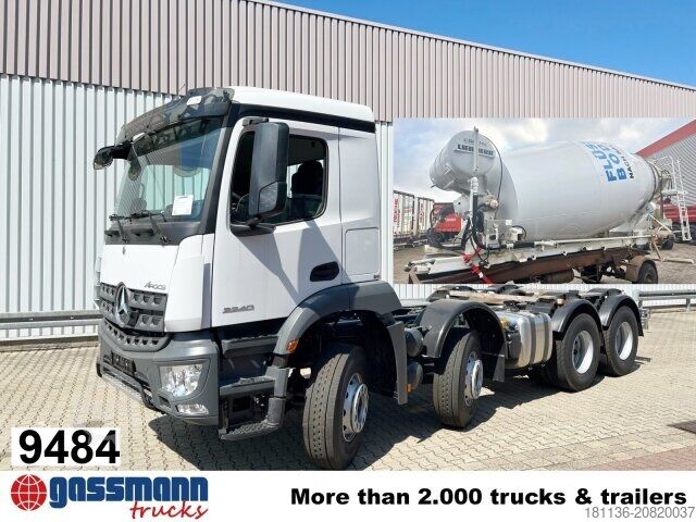 Mobilna betonara
Mercedes-Benz Arocs 3240 8x4,Betonmischer Liebherr HTM 904F 9m³