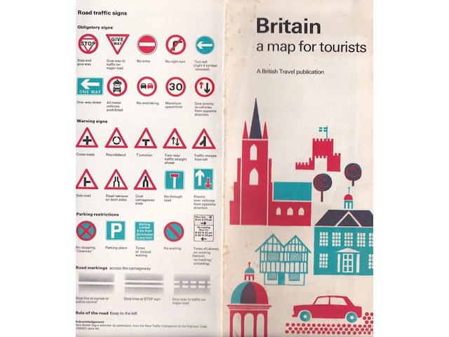 MAPA VELIKE BRITANIJE -BRITAIN A MAP FOR TURISTS