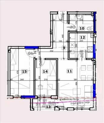 56m2-2 spavaće sobe, povrat PDV-a!