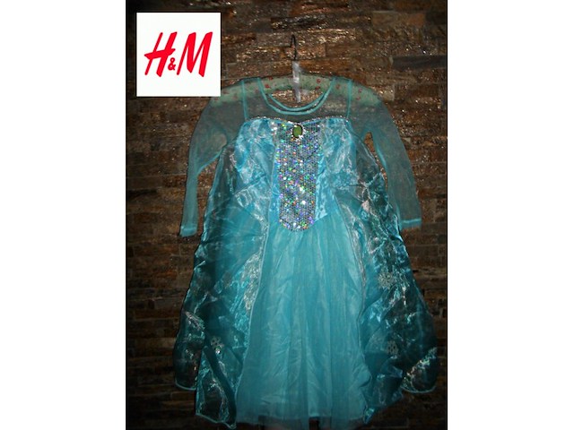 Kostim za maskenbal H&;M Elsa Disney vel. 6-8