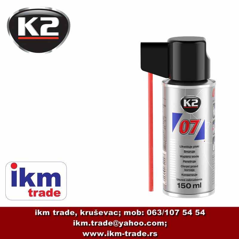 K2 07 – Univerzalni sintetički sprej 150ml