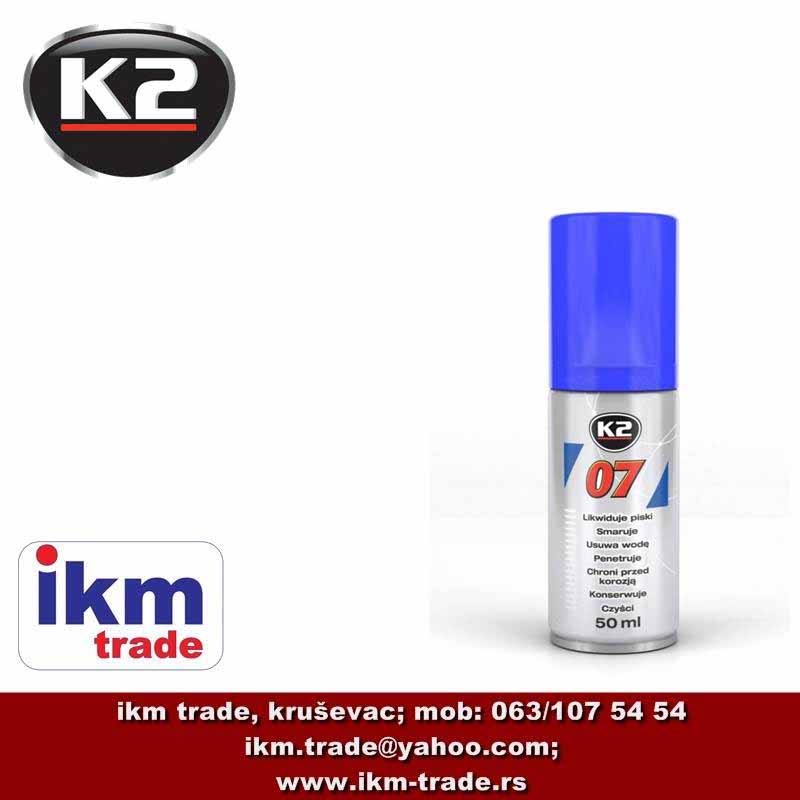 K2 07 – Univerzalni sintetički sprej 50ml
