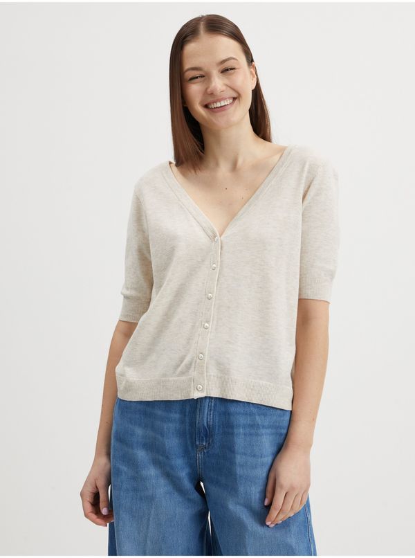 VILA COMFY BEIGE CARDIGAN - LADIES