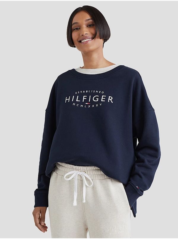 DARK BLUE WOMENS SWEATSHIRT TOMMY HILFIGER - WOMEN