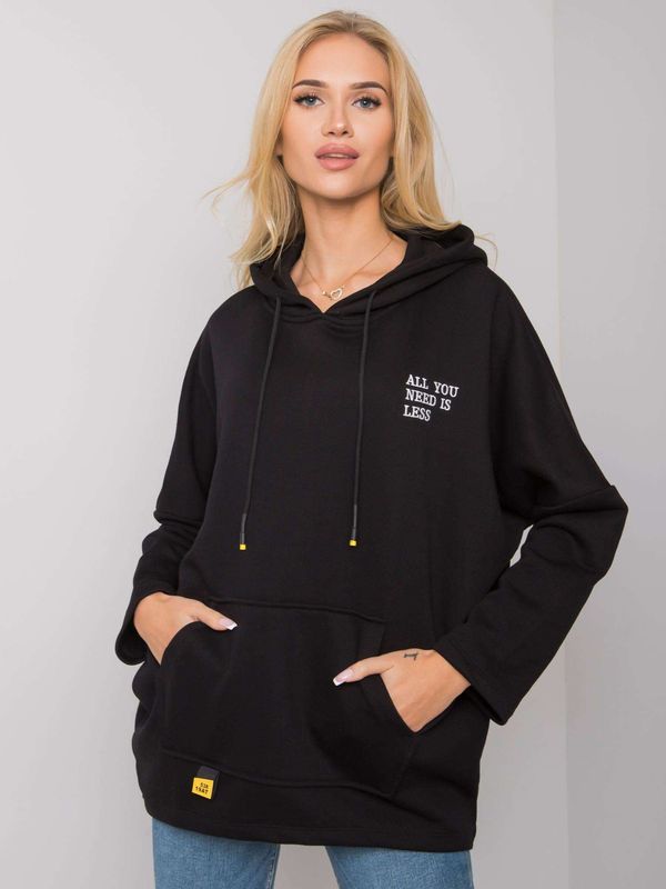 BLACK KANGAROO SWEATSHIRT