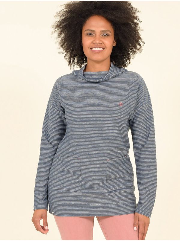 BLUE STRIPED WOMEN'S SWEATSHIRT BRAKEBURN - WOMEN