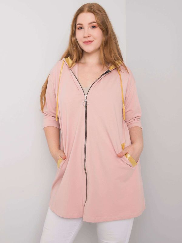 DUST PINK WOMEN'S SWEATSHIRT LARGER SIZE
