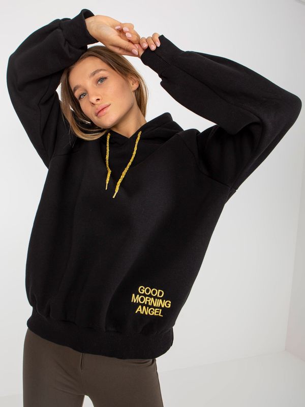 BLACK AND GOLD HOODIE WITH DIEGO