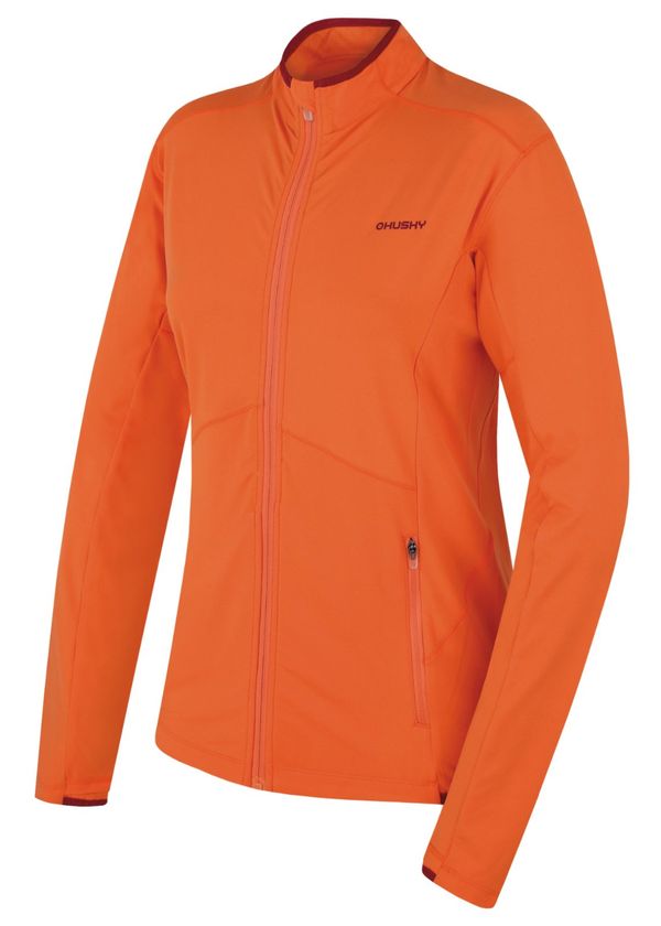 WOMEN'S SWEATSHIRT HUSKY TARP ZIPPER L LT. ORANGE