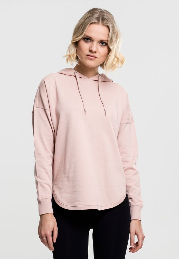 WOMEN'S OVERSIZED TERRY HOODY LIGHT ROSE