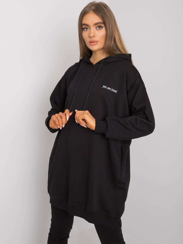 WOMEN'S BLACK HOODIE