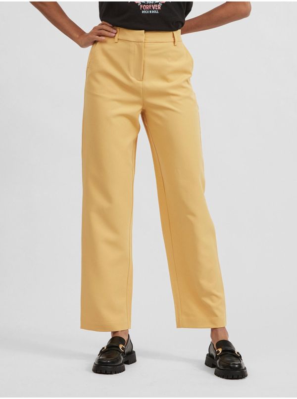 YELLOW TROUSERS VILA BRITT - WOMEN