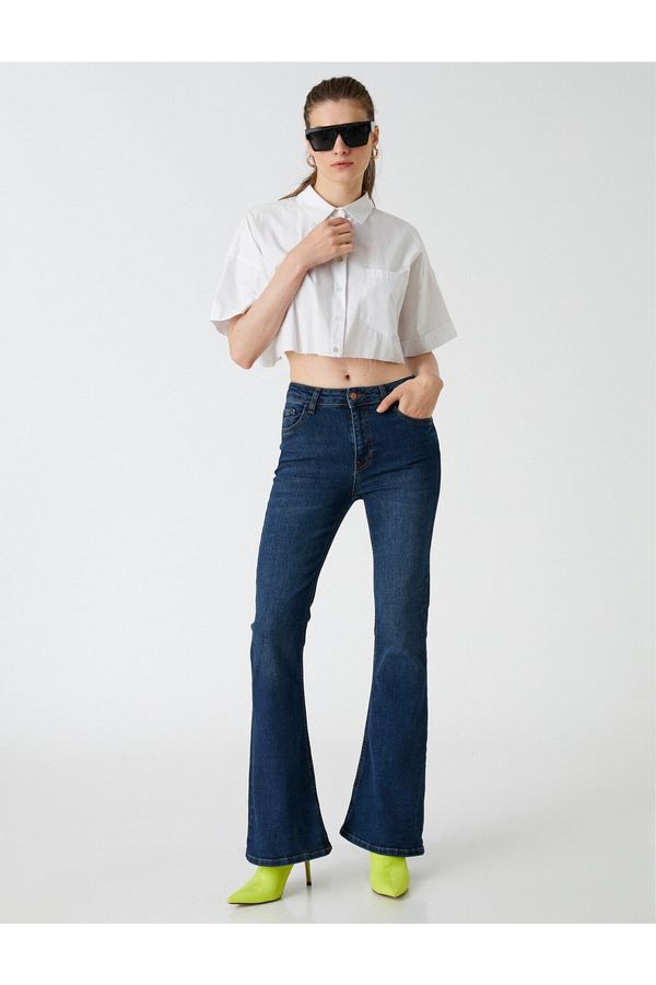 KOTON HIGH WAIST FLARE JEANS - VICTORIA JEAN