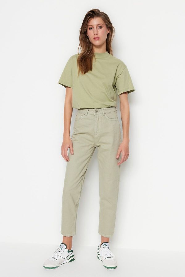 TRENDYOL MINT HIGH WAIST MOM JEANS
