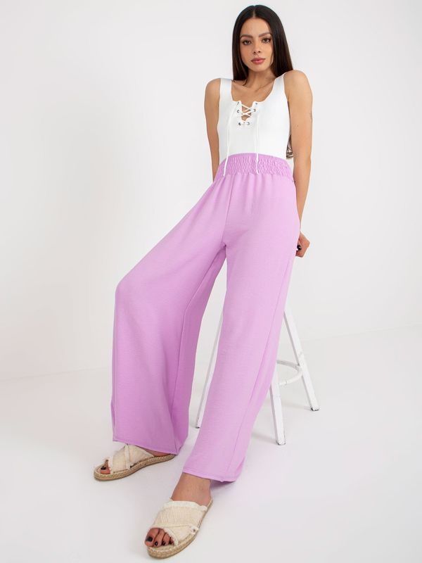 LIGHT PURPLE FABRIC SWEDISH TROUSERS