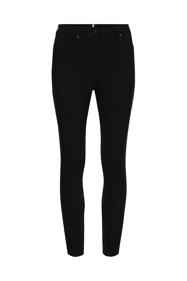 TOMMY HILFIGER TROUSERS - BISTRETCH POLY SKINNY PANT BLACK