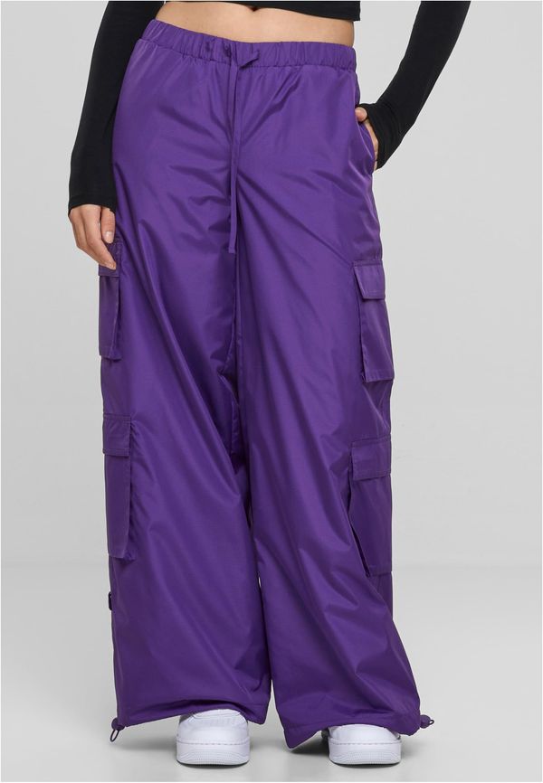 WOMEN'S RIPSTOP DOUBLE CARGO PANTS - PURPLE