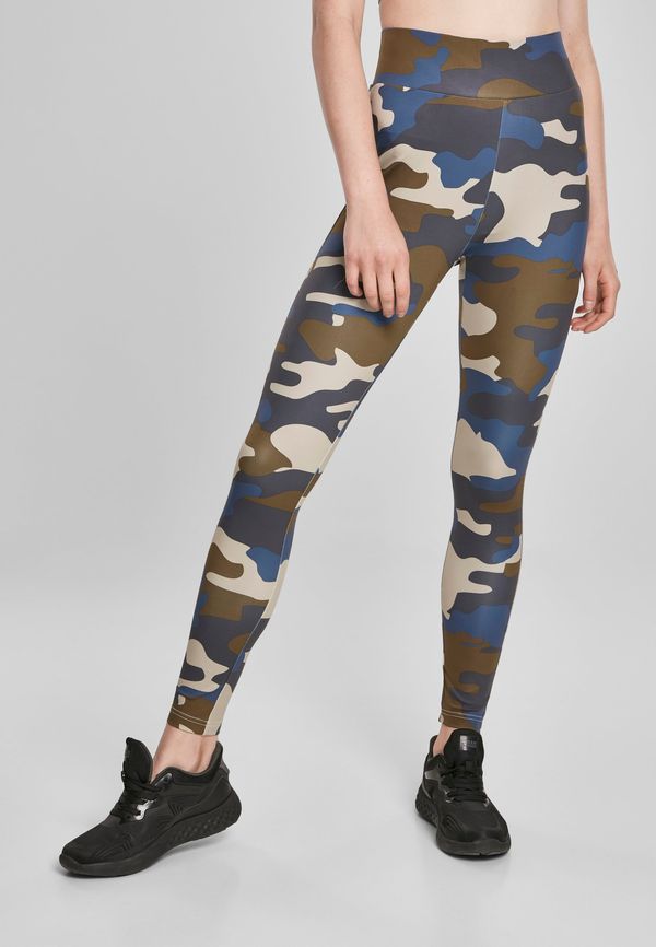 WOMEN'S SUMMER OLIVE CAMO HIGH-WAISTED CAMO LEGGINGS