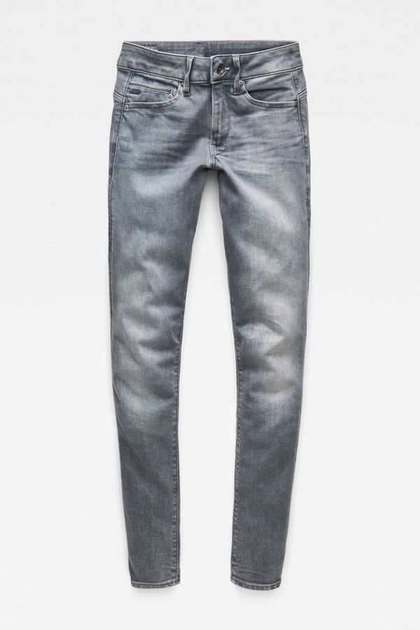 JEANS - G-STAR MIDGE ZIPPER MID SKINNY WMN GREY