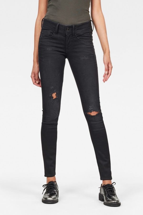 G-STAR JEANS - LYNN MID SKINNY WMN BLACK