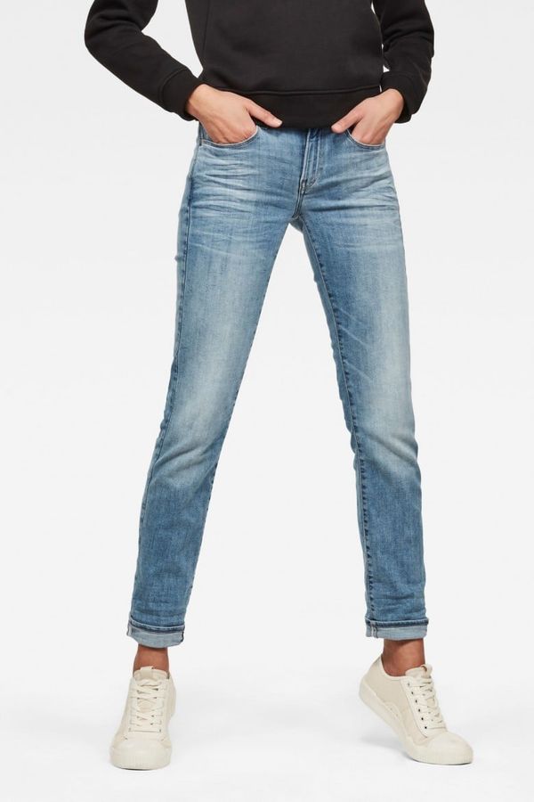 JEANS - G-STAR 3301 DECONST MID STRAIGHT WMN LIGHT INDIGO