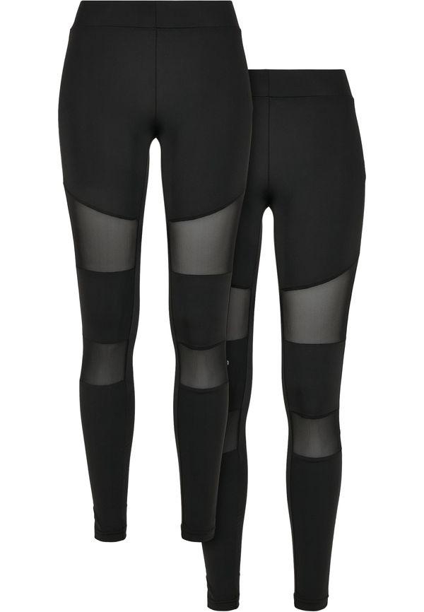 WOMEN'S TECH MESH LEGGINGS 2-PACK BLACK+BLACK