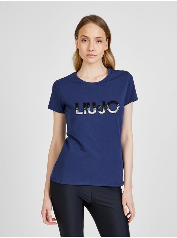 DARK BLUE WOMEN'S T-SHIRT LIU JO - WOMEN