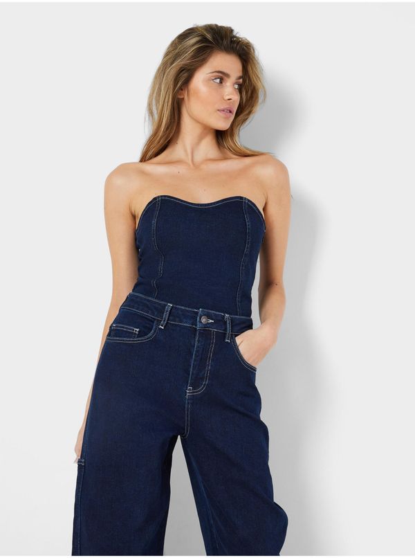 DARK BLUE WOMENS DENIM TOP NOISY MAY LELOU - WOMEN