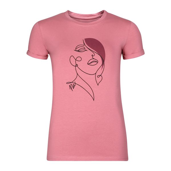 WOMEN'S T-SHIRT NAX NAX GAMMA DUSTY ROSE
