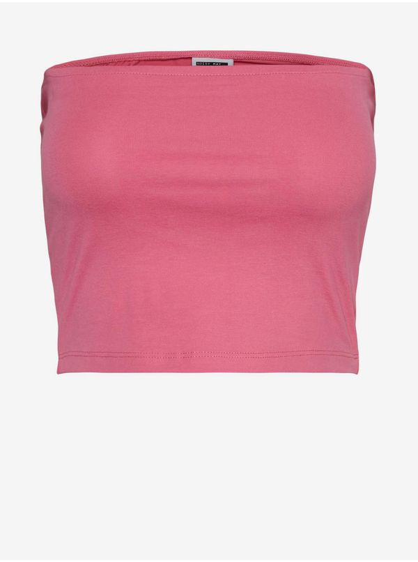 DARK PINK CROP TOP NOISY MAY BRANDON - WOMEN