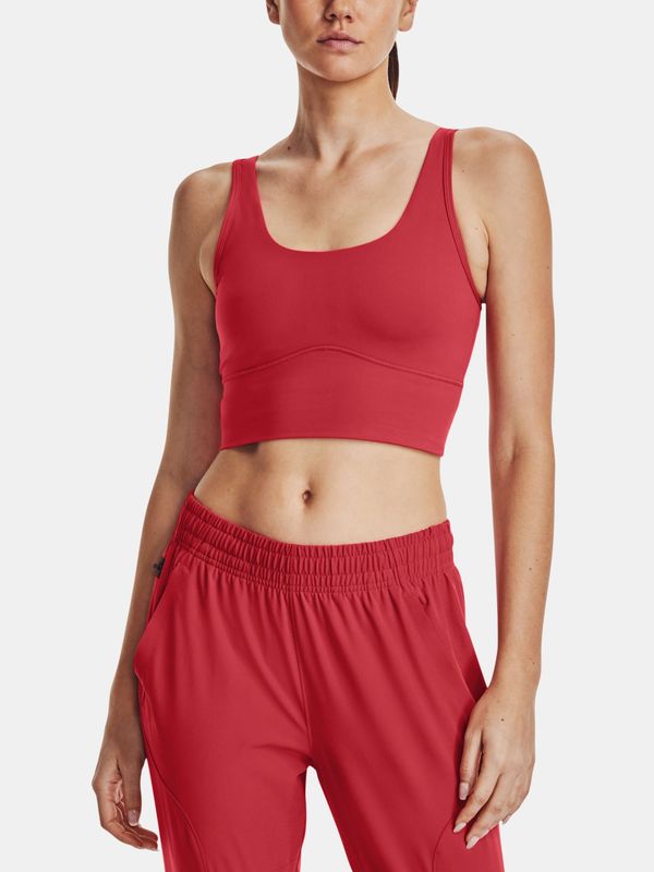 UNDER ARMOUR TANK TOP MERIDIAN FITTED CROP TANK-RED - WOMEN