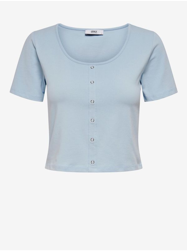 LIGHT BLUE CROP TOP ONLY PENELOPE - WOMEN