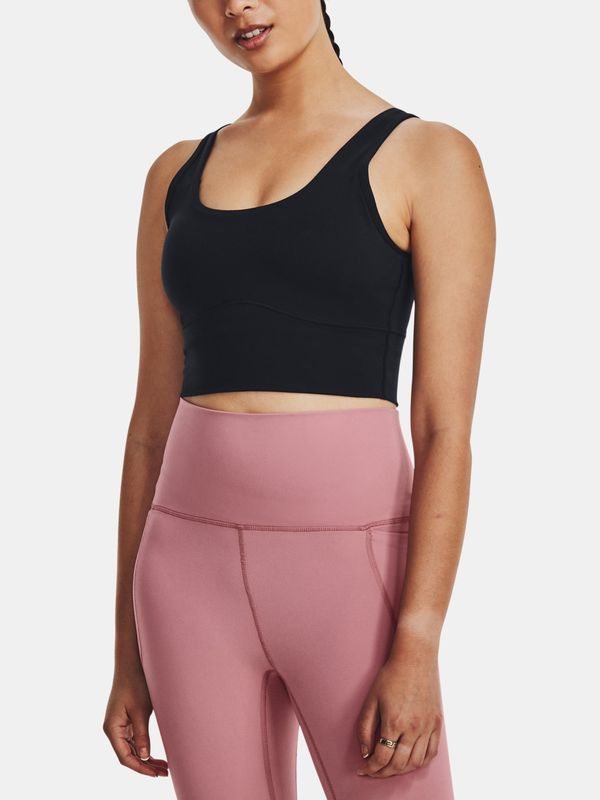 UNDER ARMOUR TANK TOP MERIDIAN FITTED CROP TANK-BLK - WOMEN