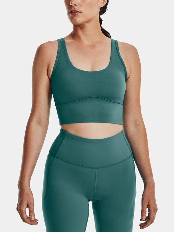 UNDER ARMOUR TANK TOP MERIDIAN FITTED CROP TANK-GRN - WOMEN