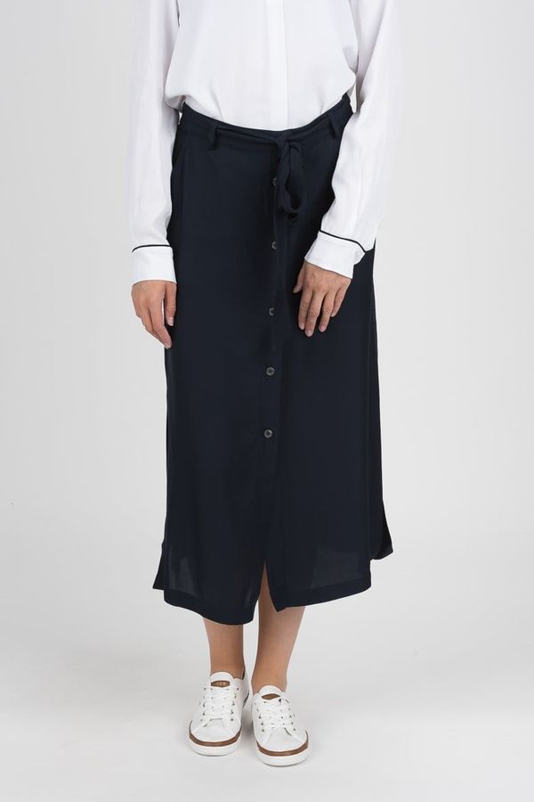 TOMMY HILFIGER SKIRT - RANU SKIRT DARK BLUE