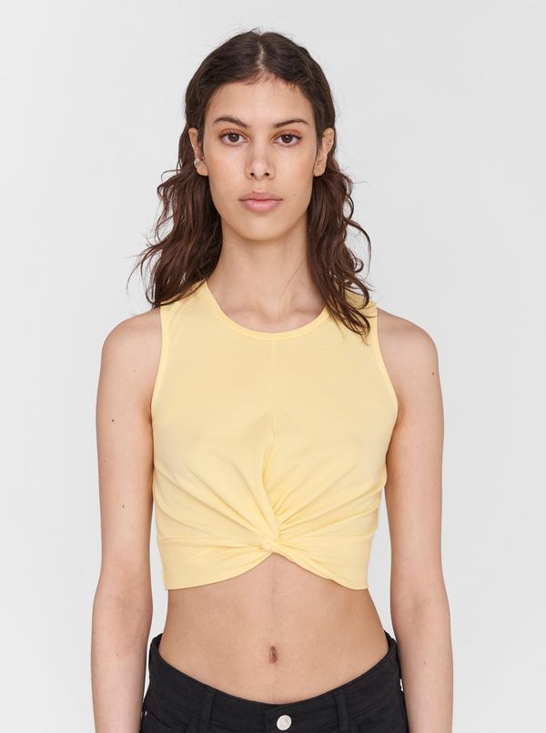 YELLOW CROP TOP NOISY MAY TWIGGI - WOMEN