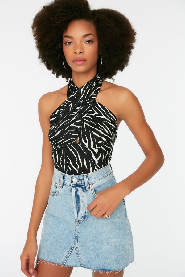 ŽENSKI CROP TOP TRENDYOL PATTERNED