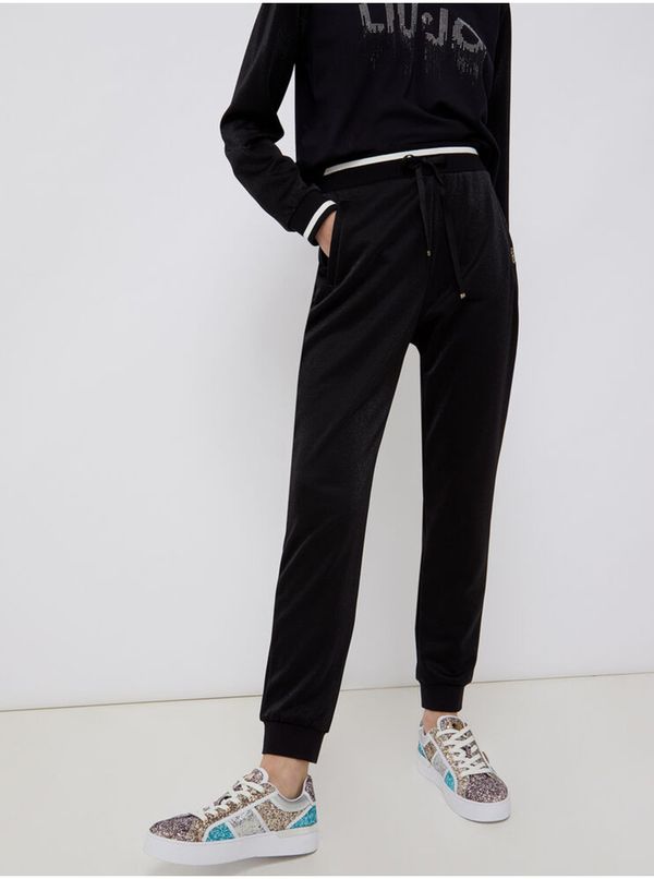 BLACK WOMEN'S SWEATPANTS LIU JO - WOMEN