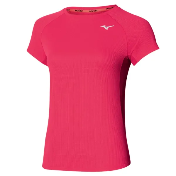 DÁMSKÉ TRIČKO MIZUNO DRY AERO FLOW TEE ROSE RED