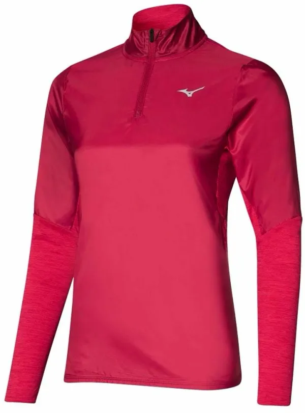 WOMEN'S MIZUNO HYBRID LS HZ / ROSE RED SWEATSHIRT