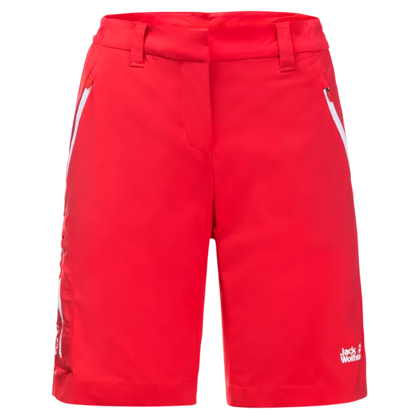 WOMEN'S SHORTS JACK WOLFSKIN OVERLAND SHORTS TULIP RED