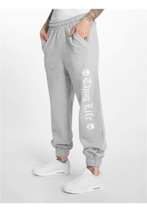 THUG LIFE GREA SWEAT PANTS GREY