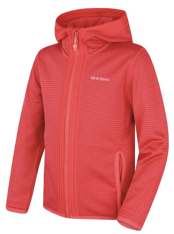HUSKY ARTIC ZIP K RED CHILDREN'S HOODIE