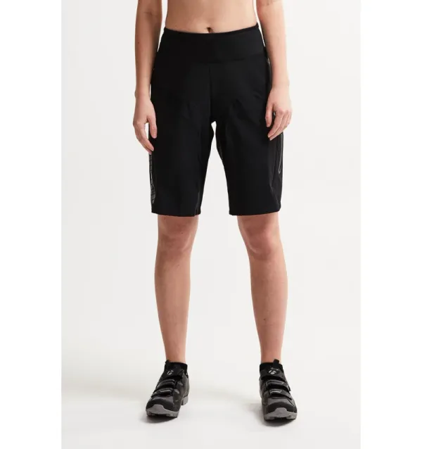 WOMEN'S CRAFT HALE XT SHORTS - BLACK, XS