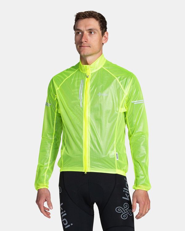 MEN CYCLING JACKET KILPI EMERGENCY-M YELLOW