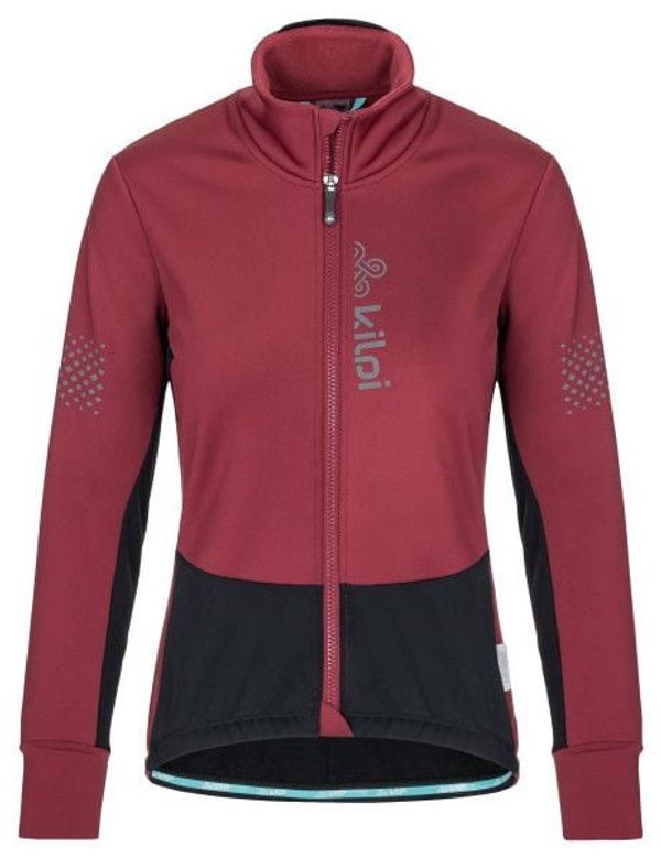 WOMEN'S SOFTSHELL CYCLING JACKET KILPI VELOVER-W DARK RED