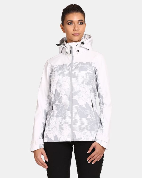 WOMEN'S SOFTSHELL JACKET KILPI RAVIA-W LIGHT GREY